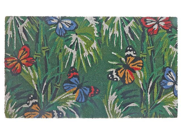 TAPIS EN FIBRE DE COCO - FLEURS PAPILLONS – Centre Jardin Cloutier